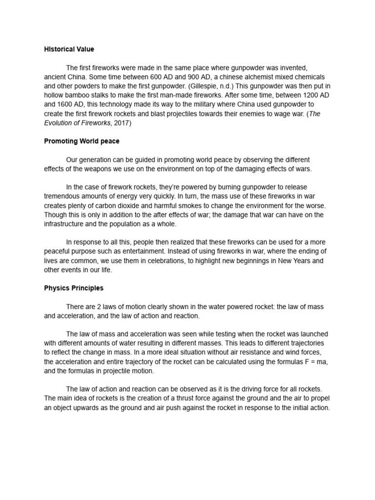 Hydraulics Rocket Project E.E | PDF | Rocket | Gunpowder