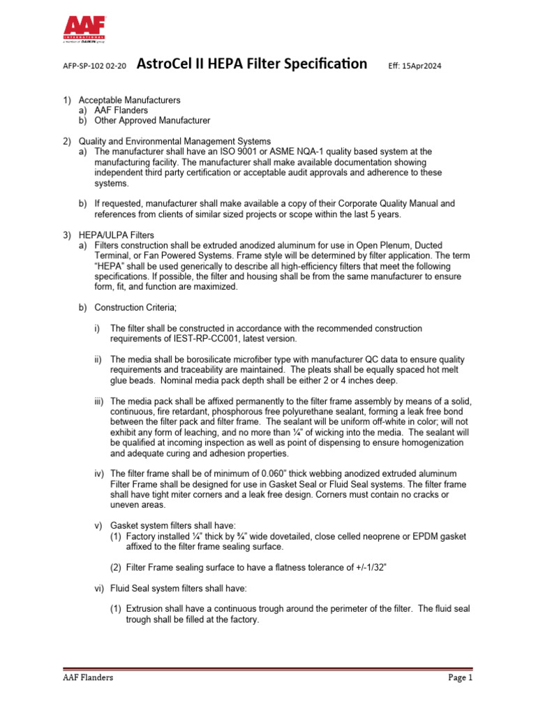 AstroCel II Spec Sheet AFP-SP-102 | PDF | Silicone | Materials