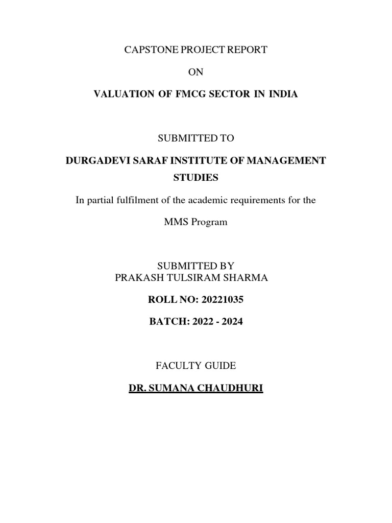 Capstone Project | Download Free PDF | Expense | Economies