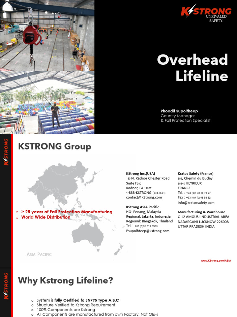 Kstrong - Over Head Lifeline | PDF | Home & Garden | Computers