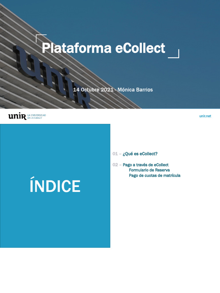 Manual ECollect Admisiones 14-10-21 | PDF | Tarjeta de débito | Tecnología financiera