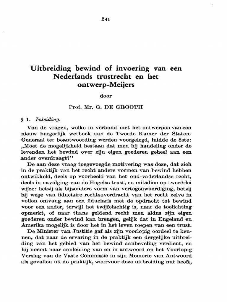 Uitbreiding Bewind of Invoering Van Een Nederlands Tuchtrecht en Het ...