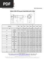 Metric DIN 444 Spec | PDF | Screw | Steel