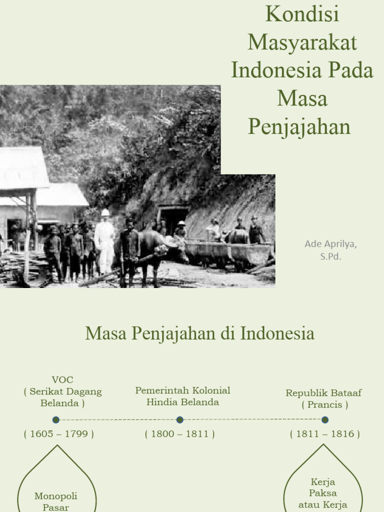 Sejarah Penjajahan dan Kebijakan Kolonial di Indonesia | PDF
