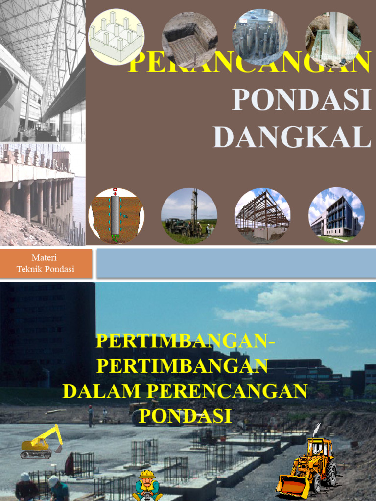 Pondasi Dangkal - Perancangan | PDF