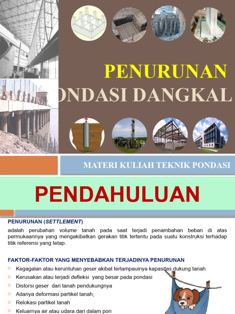 Pondasi Dangkal - Penurunan | PDF