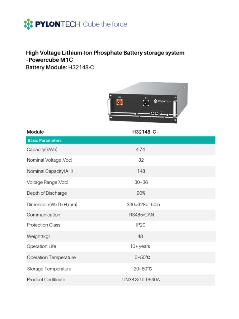 Powercube+M1 C+Spec | PDF | Lithium Ion Battery | Electrical Engineering