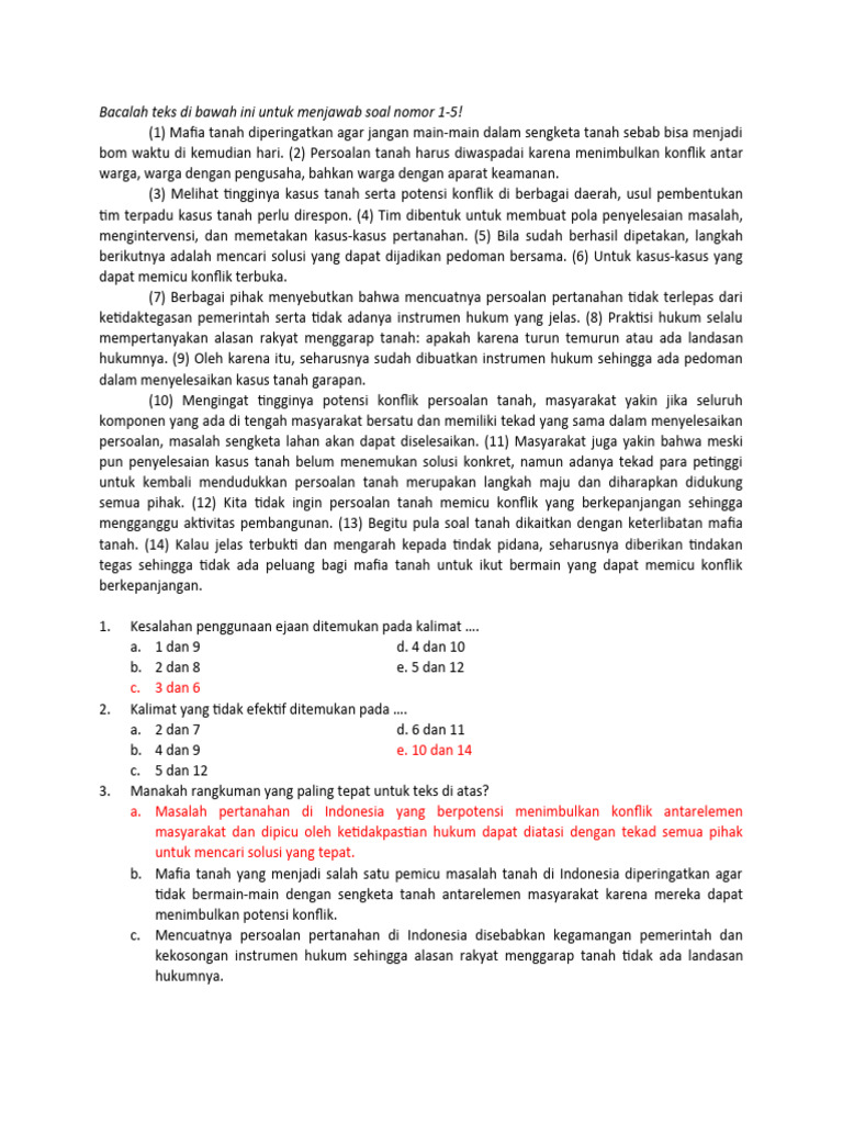 Soal Pengetahuan Dan Pemahaman Umum | PDF