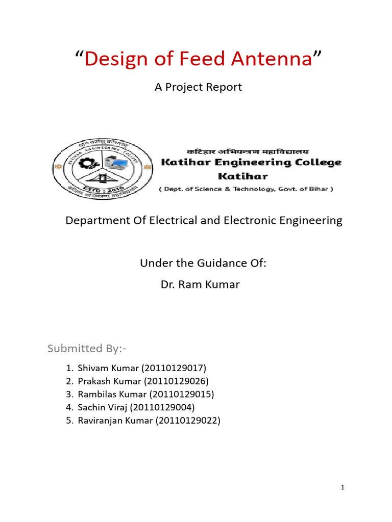 Final Project Report | PDF | Antenna (Radio) | Simulation