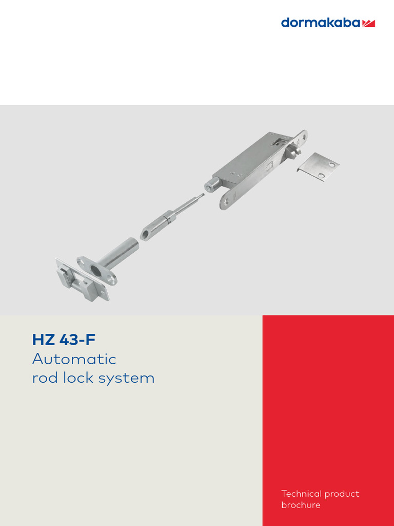 Dormakaba Rod Lock System HZ 43 F Technical Folder en | PDF | Door