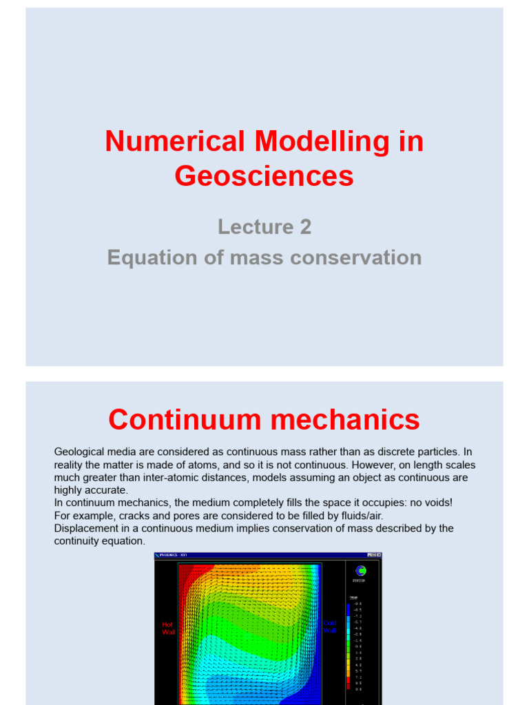 Equazione Della Conservazione Di Massa | PDF | Continuum Mechanics | Physics