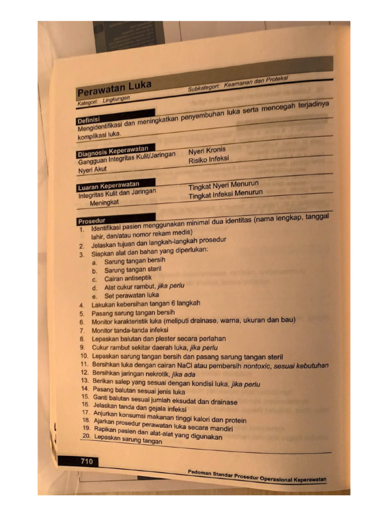 Sop Osce D3 Keperawatan | PDF