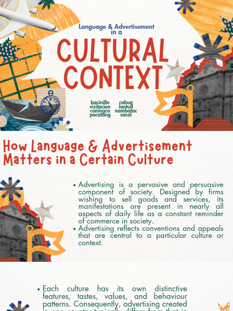 Lang & Advert in A Cultural Context | PDF | Advertising | Communication