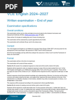 2024 VCE English Exam Assessment Report | PDF | English As A Second Or ...