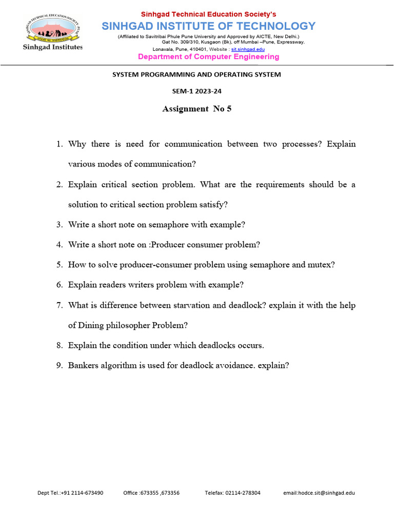 Assignment 5 | PDF | Computers | Technology & Engineering