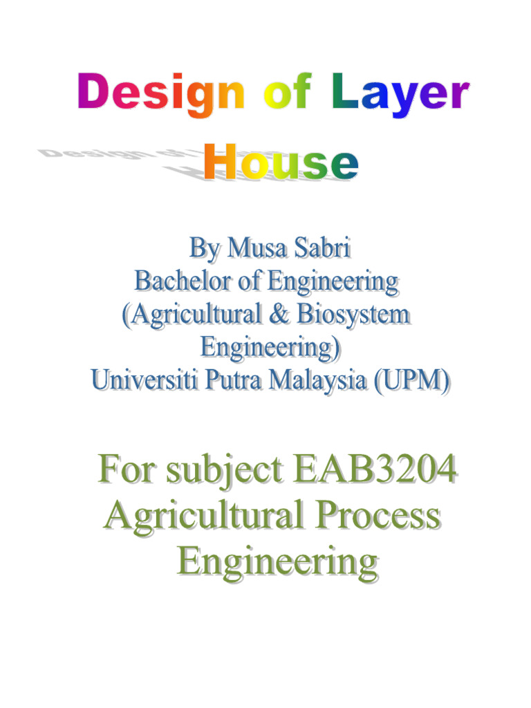 Design of Layers House | Download Free PDF | Length | Lighting