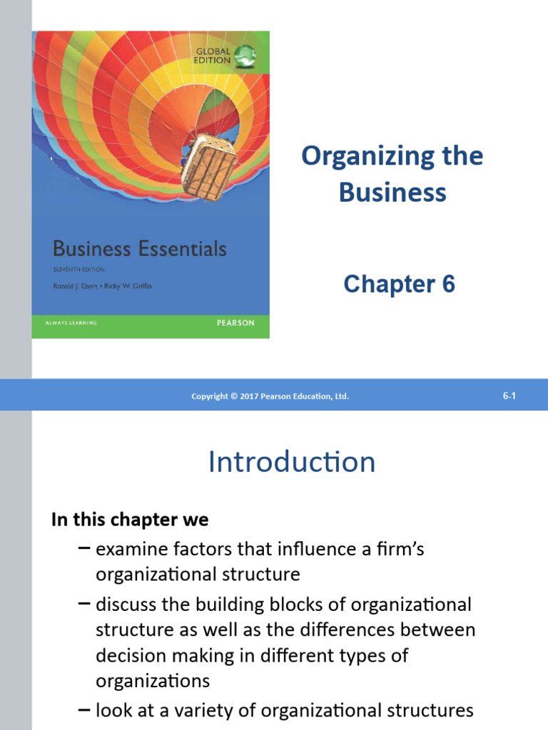 Ebert Be11e 06 PPT | PDF | Organizational Structure | Leadership