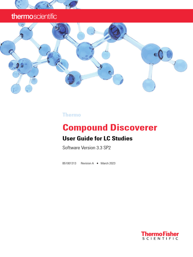 Compound Discoverer User Guide LC Studies XCALI98478 en | PDF ...