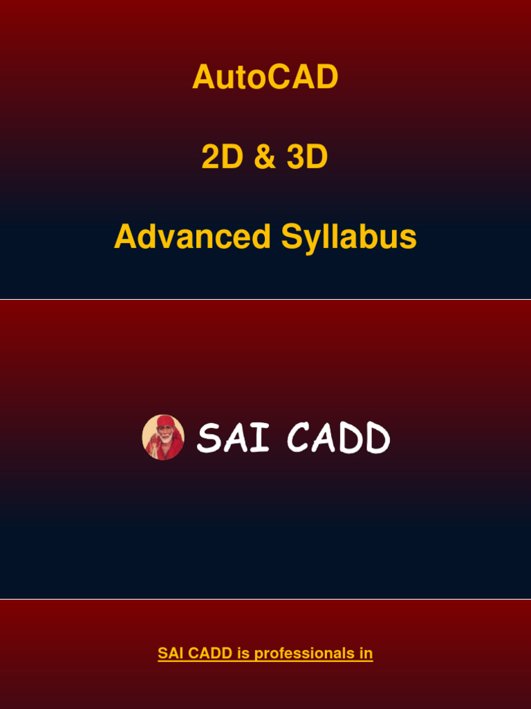 AutoCAD Syllabus | PDF
