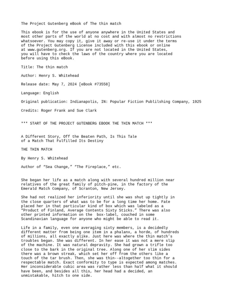 PG 73558 | PDF | Project Gutenberg | Copyright