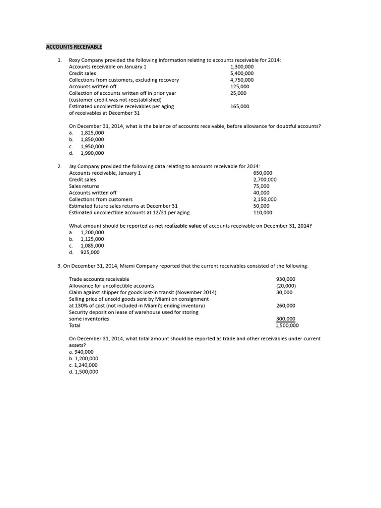 AR and Allowance For Doubtful Accounts | PDF | Bad Debt | Financial ...