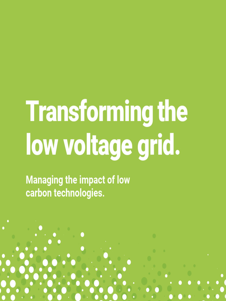 Transforming The Low Voltage Grid VisNet Hub | PDF | Climate Change ...