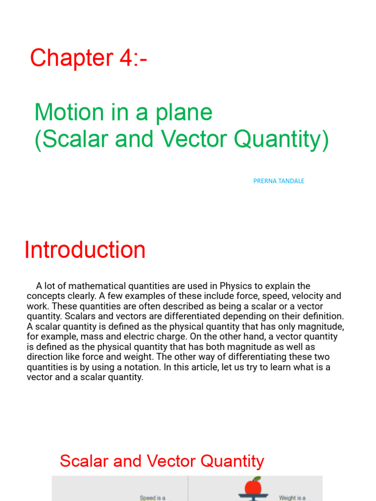 Motion in A Plane 6 | Download Free PDF | Euclidean Vector | Velocity