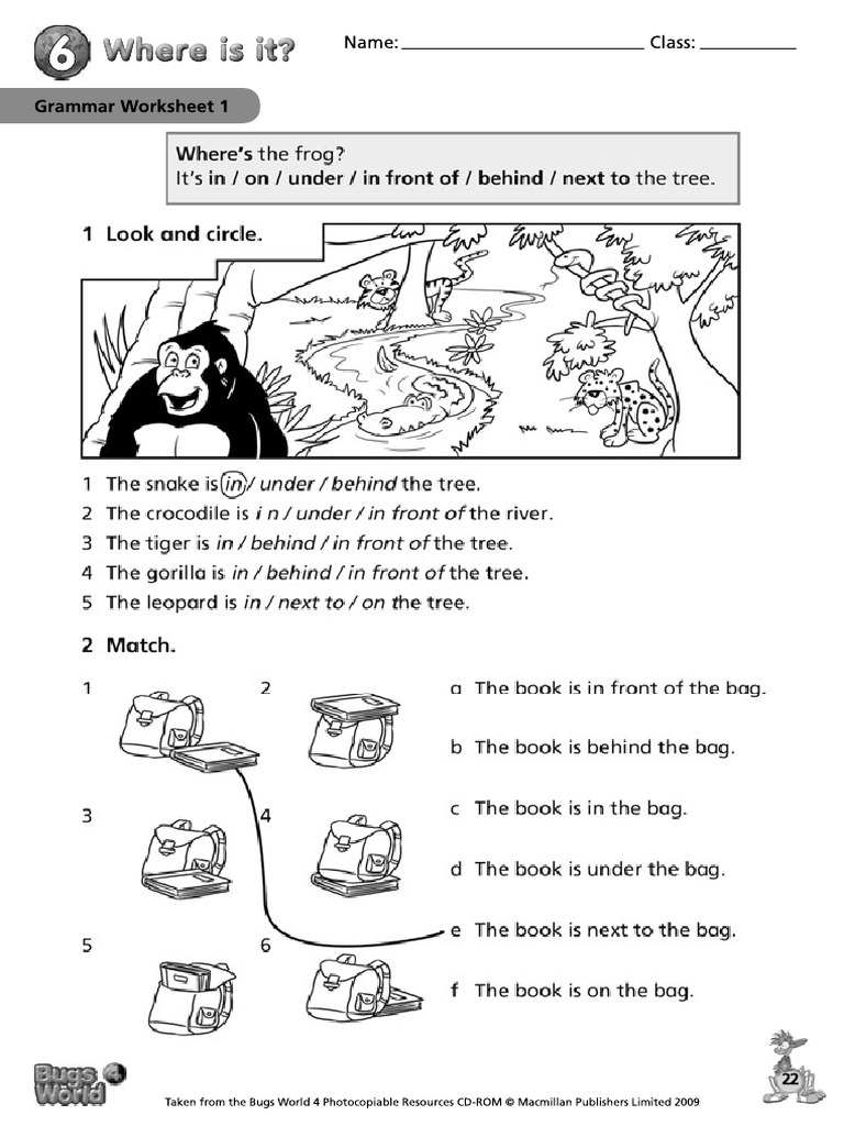 Review of Prepositions | PDF