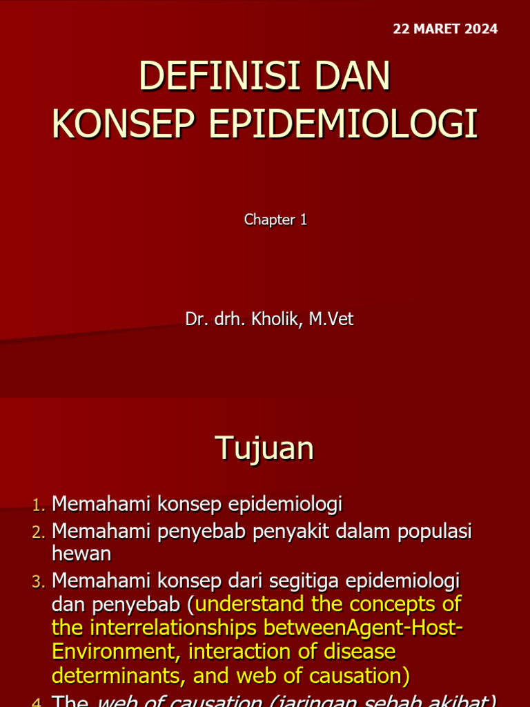 Chapter 1 - Konsep Epid | PDF