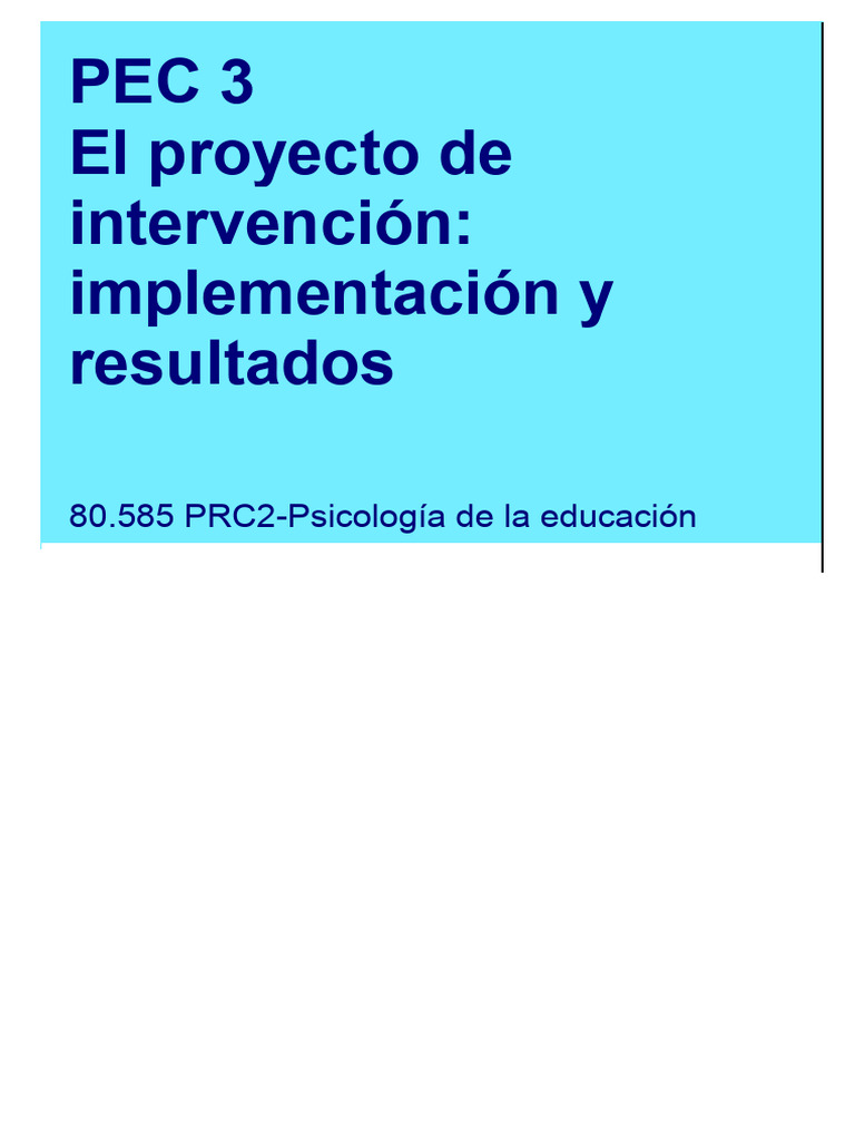 PAC_3-3 | PDF | Evaluación | Aprendizaje