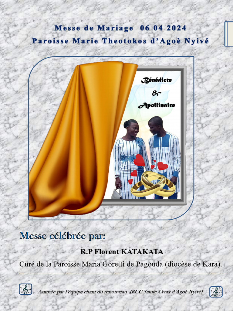 Mariage dans la joie du Seigneur | PDF | Eucharistie | Agnus Dei