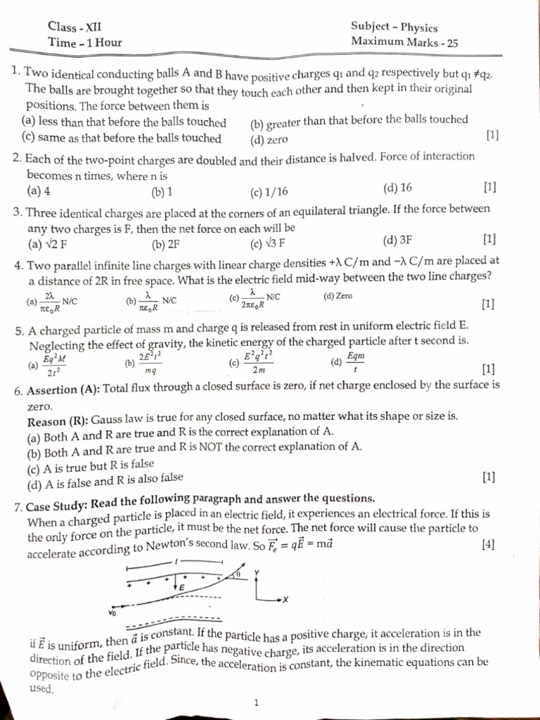 Electric Charge and Field | PDF | Acceleration | Force