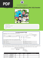 Eccd Checklist S.Y. 2024 2025 Final | PDF