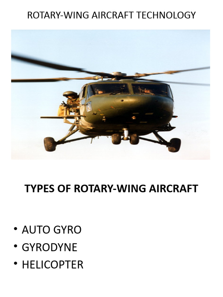 Rotary-Wing Aircraft Types & Systems | PDF | Helicopter Rotor | Helicopter