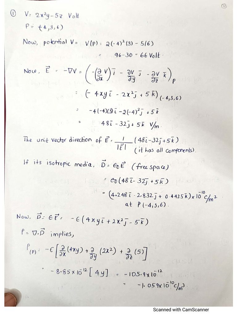 EMF Assignment | PDF