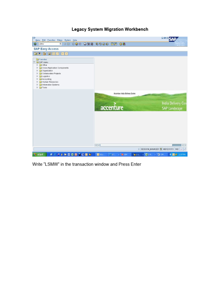 Accenture_LSMW | PDF | Microsoft Excel | Computer File