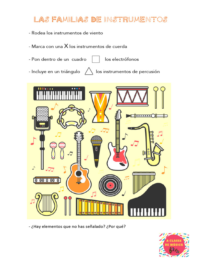 LaS FAMiLIaS de INSTRUMENToS | PDF