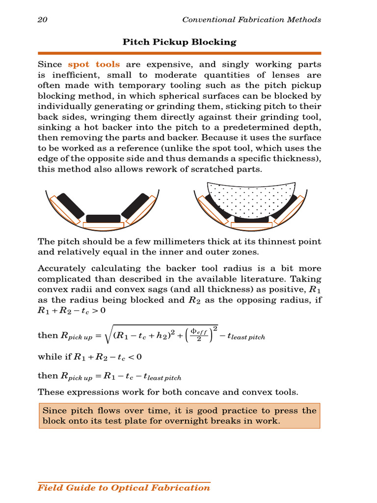 Field Guide To Optical Fabrication Pdf Optics Electromagnetic