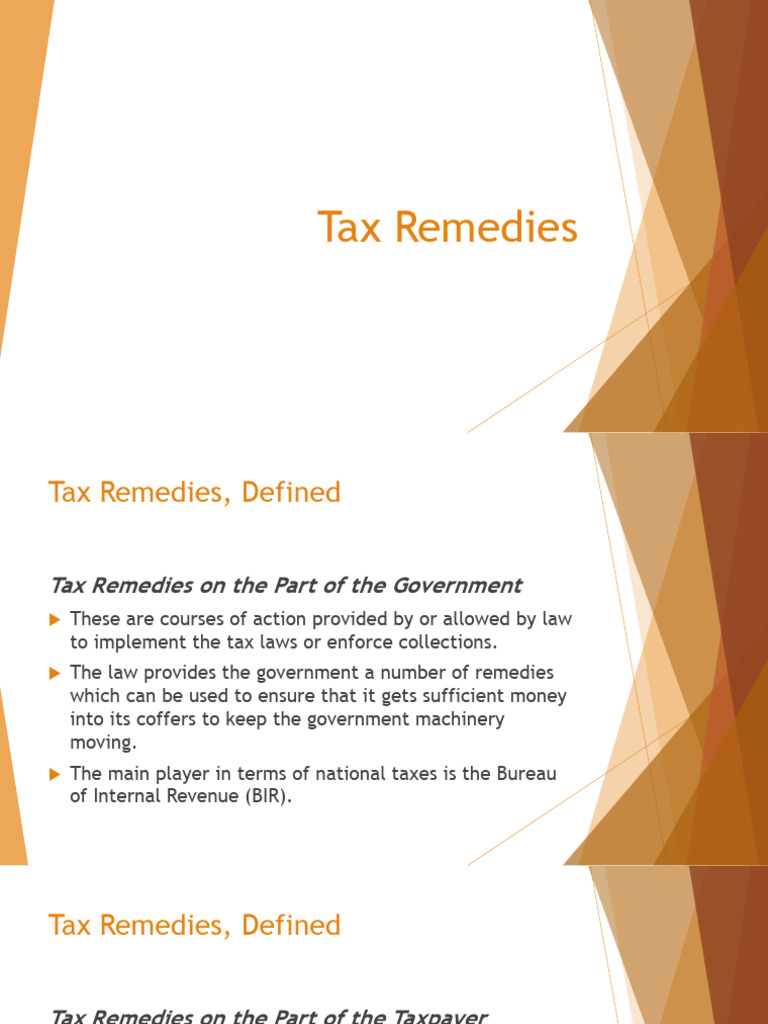 Tax Remedies and Tax Assessment in General and Prescription | PDF ...