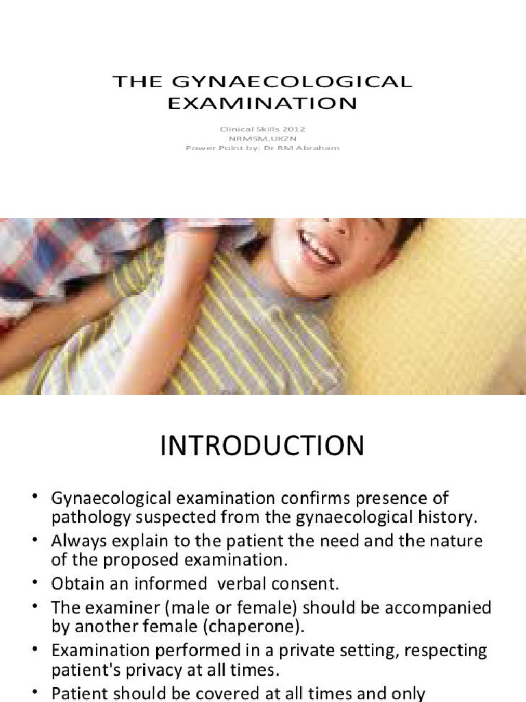 Gynaec Exam | PDF