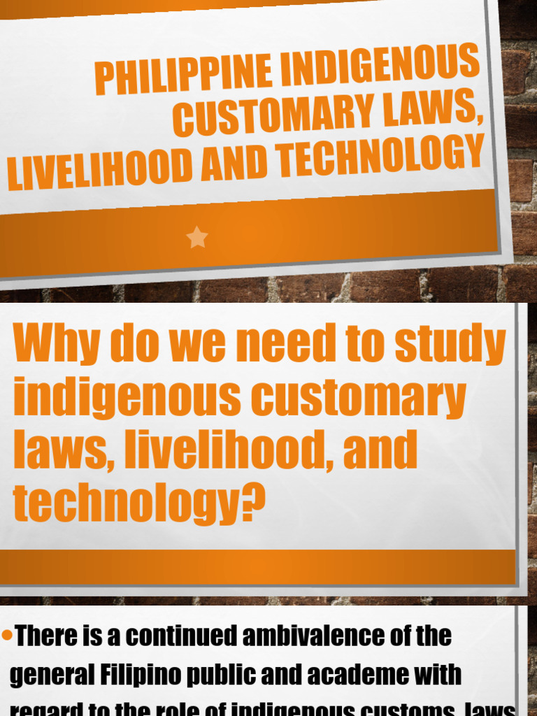 Ine Indigenous Customary Laws Livelihood and Technology | PDF