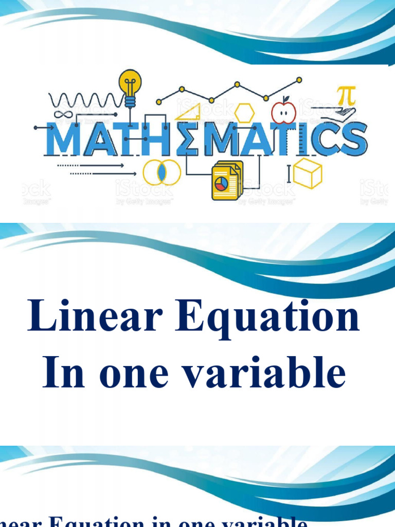 3rd Q Linear Equations in One Variable | PDF