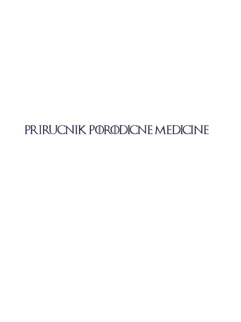 Prirucnik Porodicne Medicine | PDF