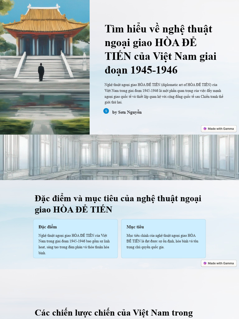 Tim Hieu Ve Nghe Thuat Ngoai Giao HOA DJE TIEN Cua Viet Nam Giai Djoan ...