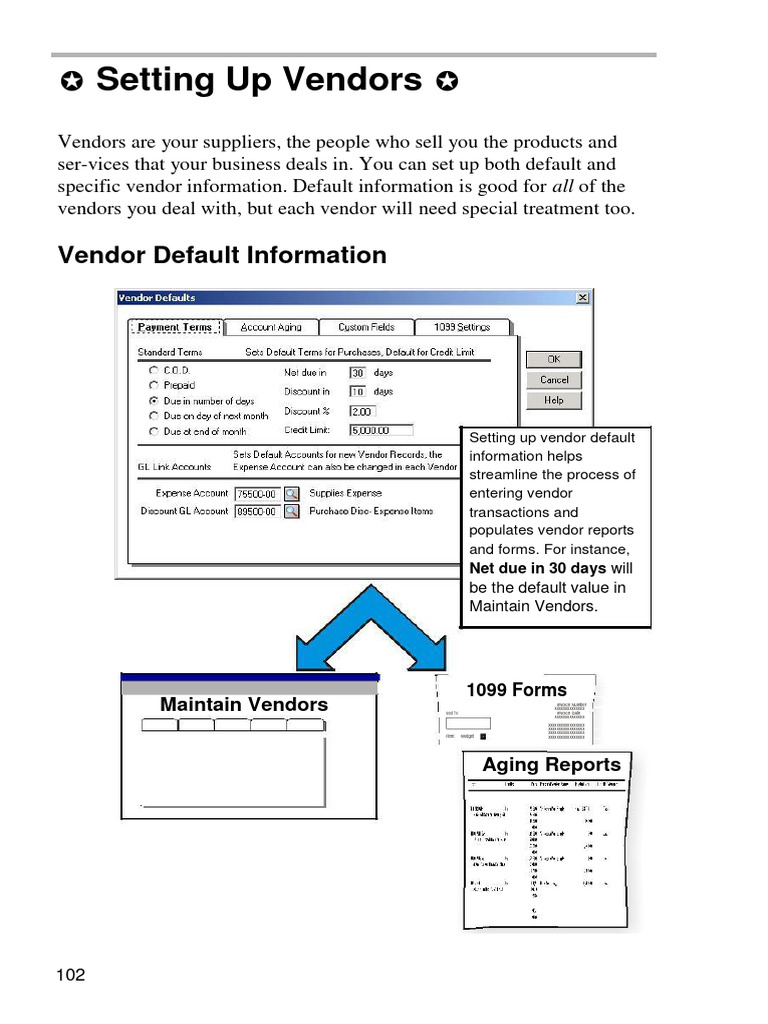 Setting Up Vendors | Download Free PDF | Accounts Payable