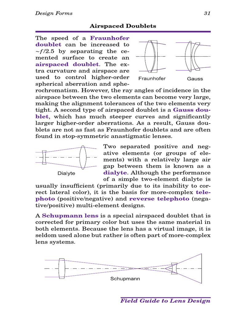 Field Guide To Lens Design | PDF | Lenses | Optics