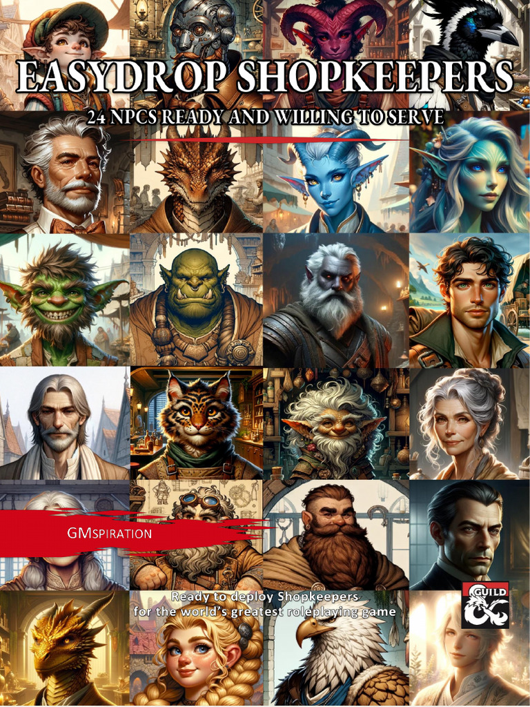 EasyDrop Shopkeepers v1.01 1 | PDF | Wizards Of The Coast | Knowledge