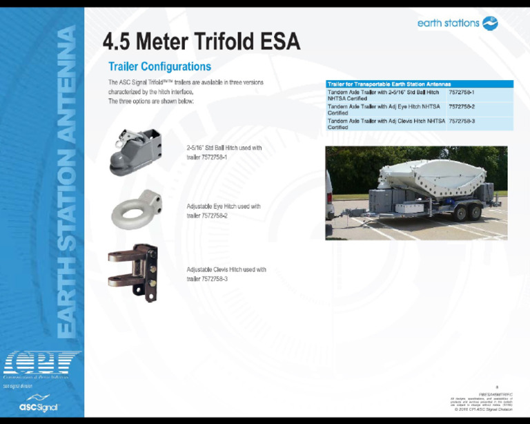 Asc Signal 119-4-5 Meter Trifold Transportable Antenna 8 | PDF