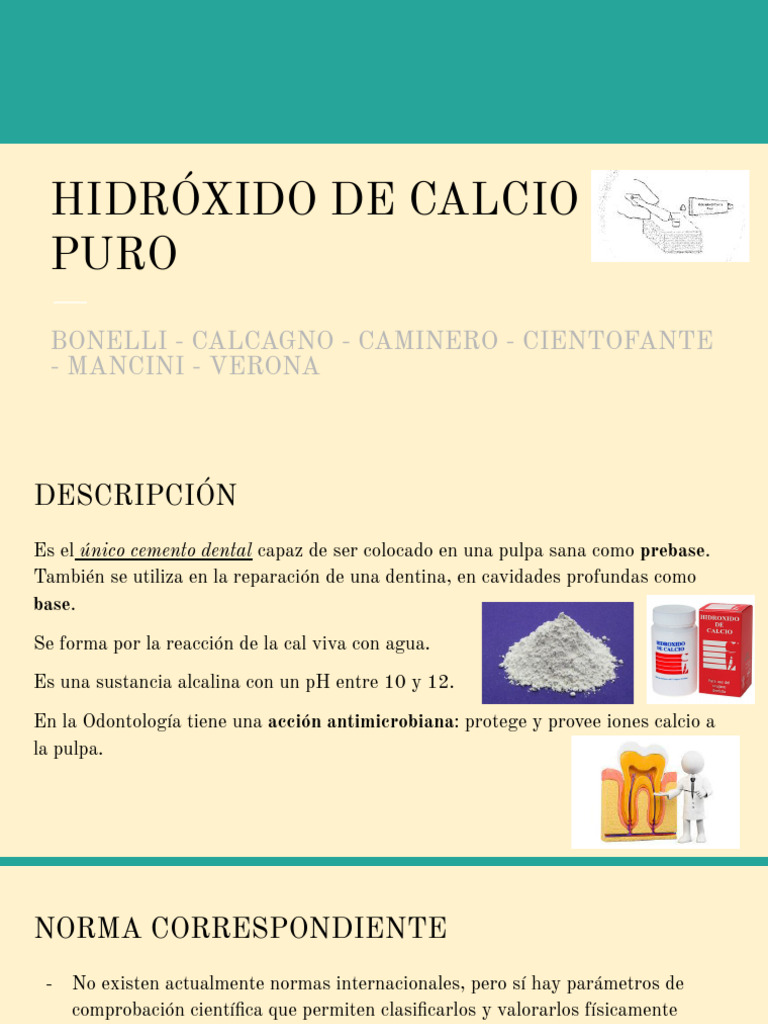 TP Hidroxido de Calcio | PDF | Agua | Calcio