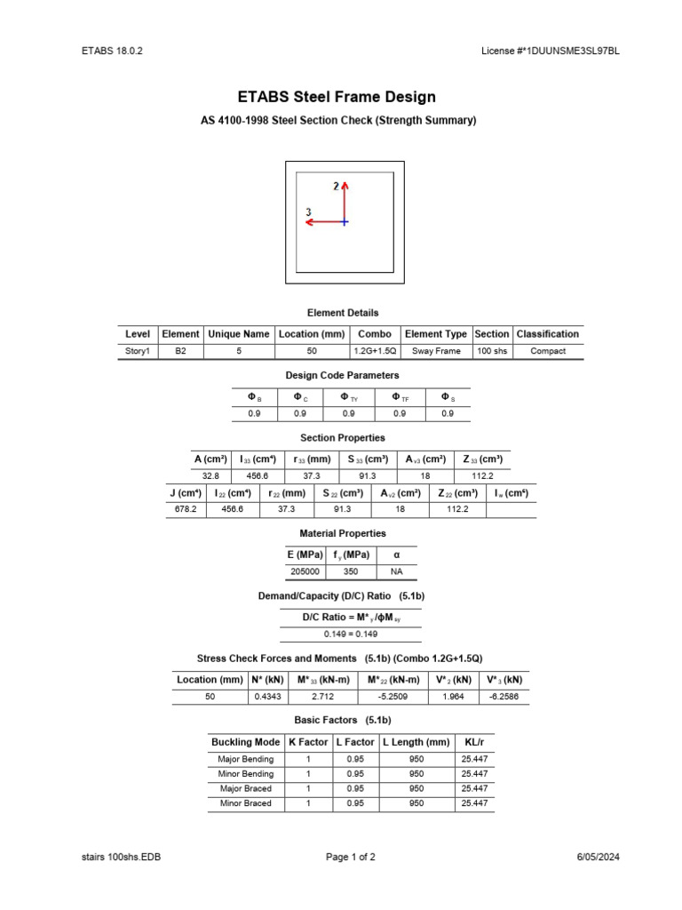 Shs Strength Check | PDF | Buckling | Mechanical Engineering